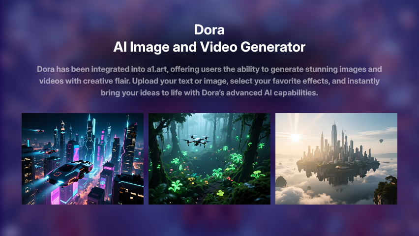 Use Dora AI Generator for Free Now | a1.art