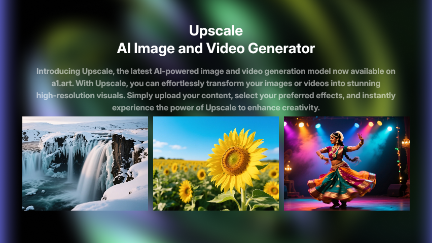 Use Upscale AI Generator for Free Now | a1.art