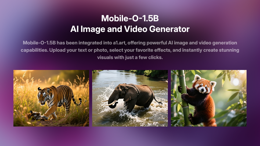 Use Mobile-O-1.5B AI Generator for Free Now | a1.art