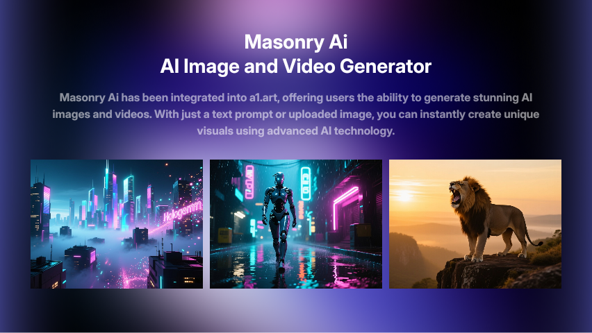 Use Masonry Ai AI Generator for Free Now | a1.art