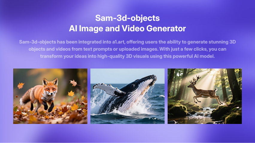 Use Sam-3d-objects AI Generator for Free Now | a1.art