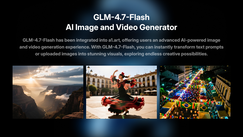 Use GLM-4.7-Flash AI Generator for Free Now | a1.art