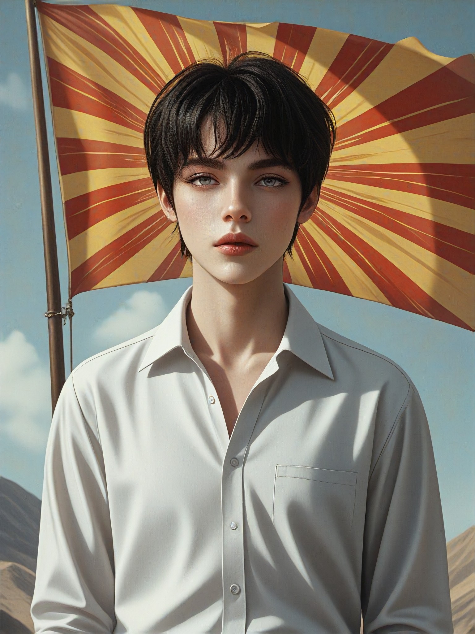 Add Guns and Roses Rising Sun Flag to Photo | a1.art