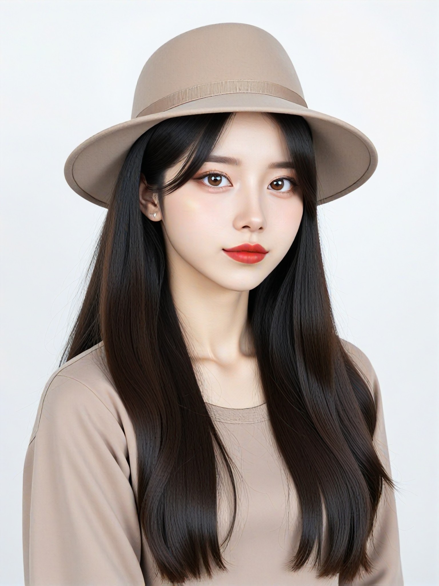 Virtual Try-On Same Hat - 1 Person, Solo, Upper Body, Wearing a Same ...