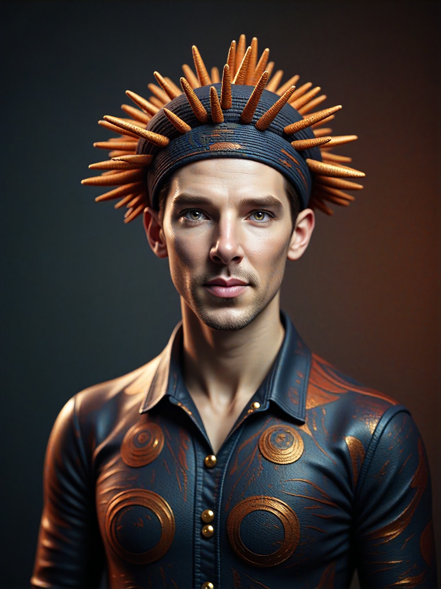 Virtual Try-On Spinny Hat - 1 Person, Solo, Upper Body Wearing a Spinny ...