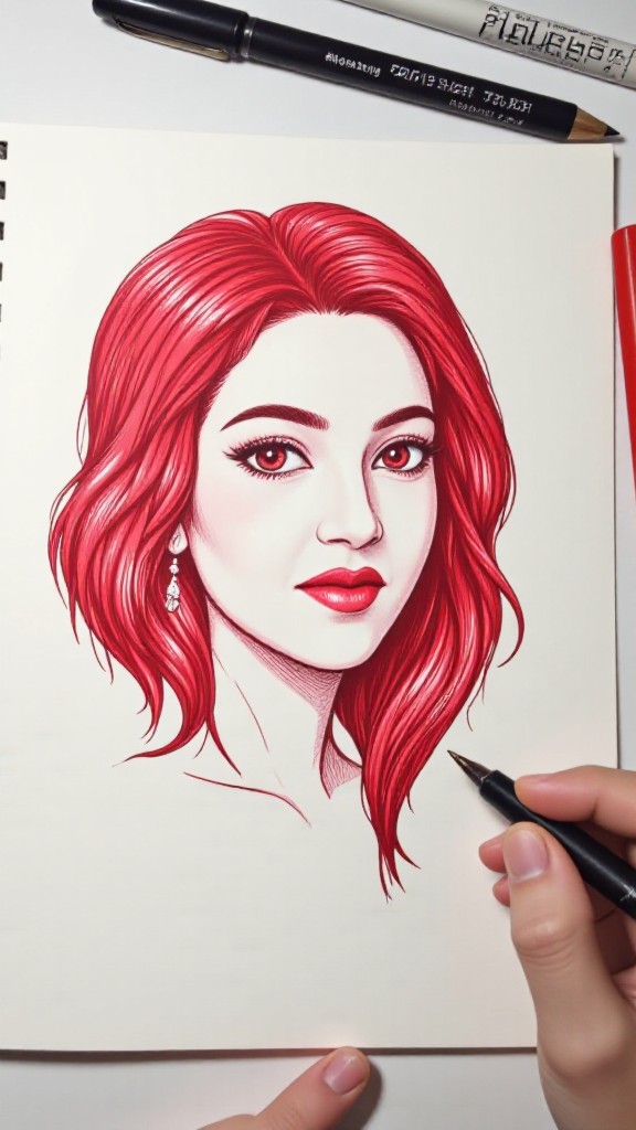 Red sketch | a1.art