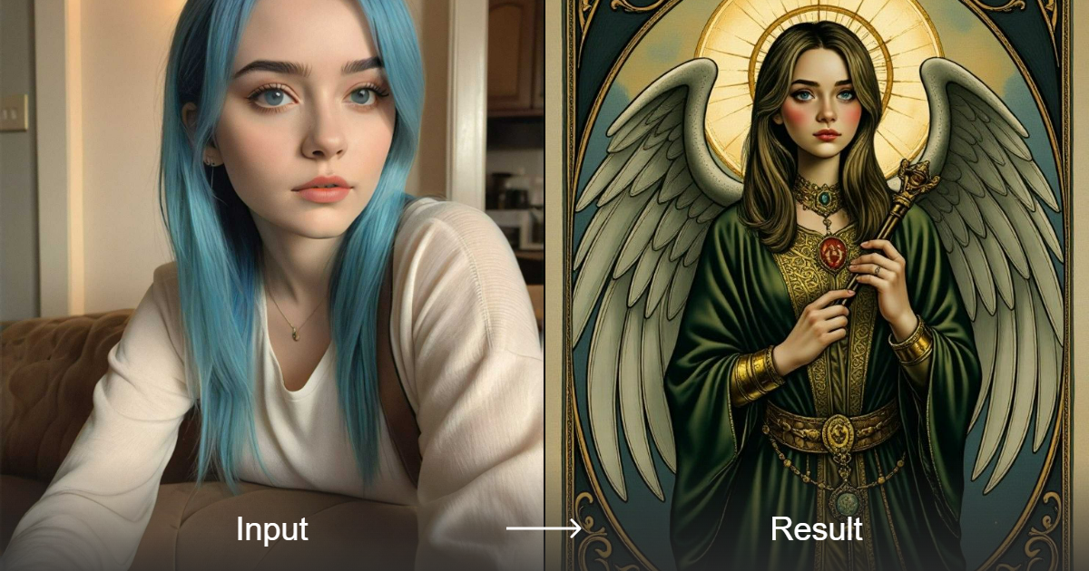 Transform Your Photo into Detailed Angelic Art with a1.art | a1.art