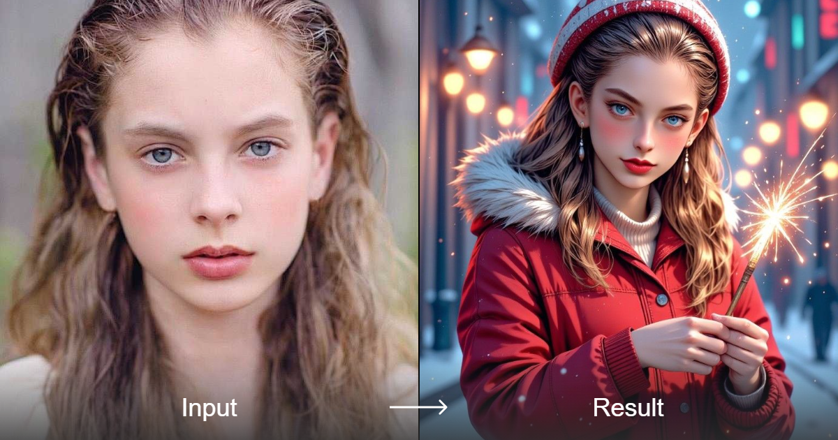 Convert Photos to Stunning Winter-Themed Portraits | a1.art