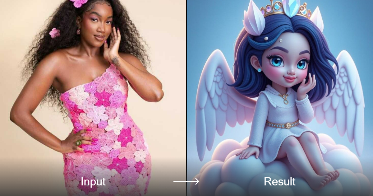 Transform into a cute angel - Master,3D | a1.art