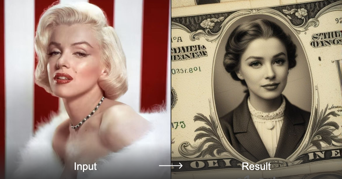 Convert Modern Portraits to Vintage Currency Style Effortlessly | a1.art