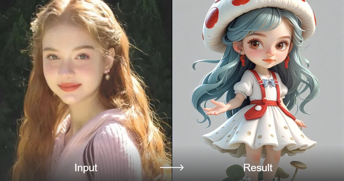 Mushroom Elf 3D Style Converter | a1.art