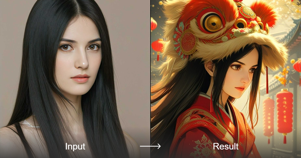 Spring Festival Girl Style Converter | a1.art