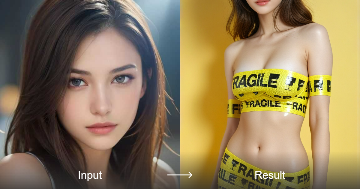 Tape Suit - Sexy, Photography, Realism, Featured Style Converter for AI Image Generations | a1.art