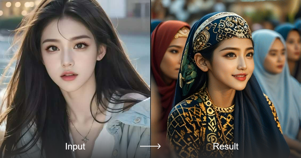 Girl at Isra and Mi'raj Style Converter | a1.art
