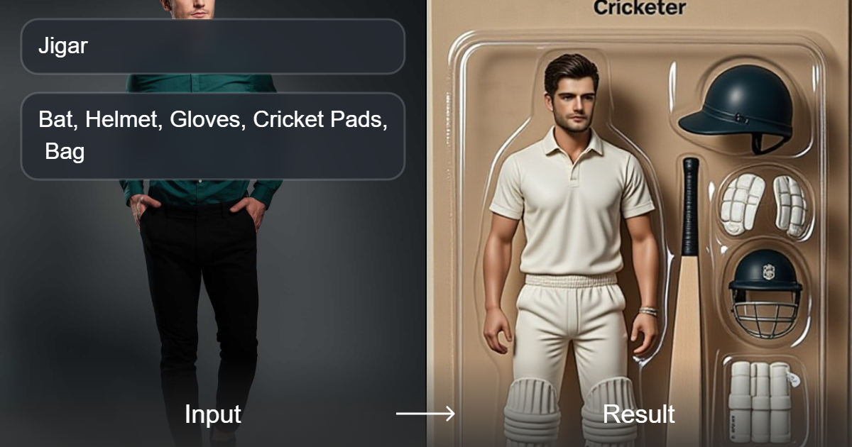 a1.art Cricket Action Figure Style Converter | a1.art