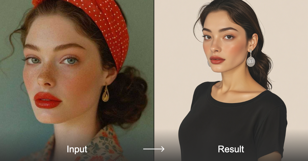 A1.Art Clean and Simple Female Portrait Style Converter | a1.art