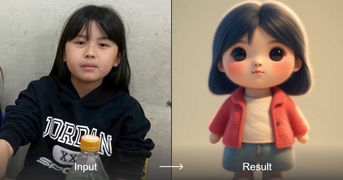 Felt Doll (Fork): Chibi, Material, and Design in Blind Box Style | a1.art