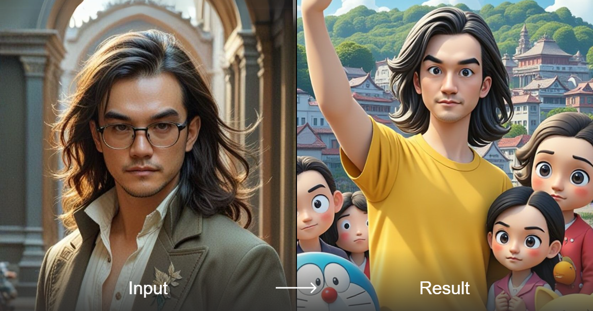 A1.Art Style Converter - 3D Master Selfie with Doraemon Actors | a1.art