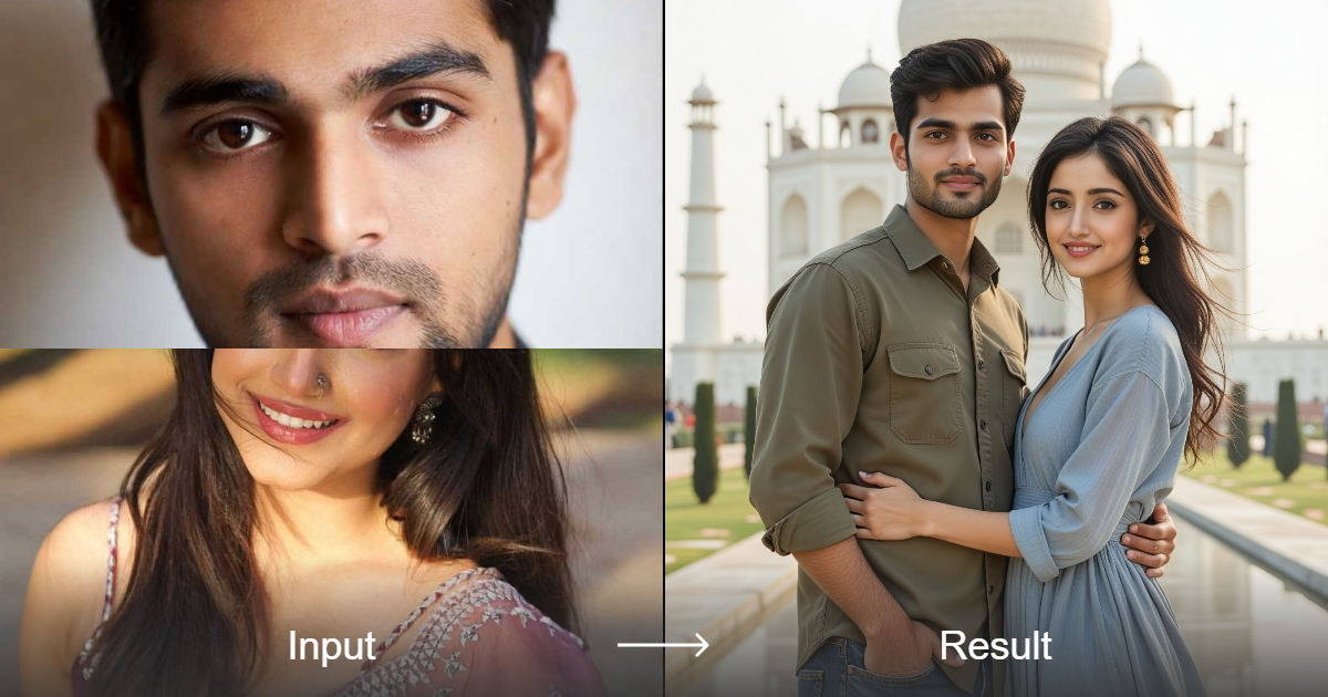 Indian Couple Portrait AI Filter: Create Romantic Polaroid-Style Photos ...